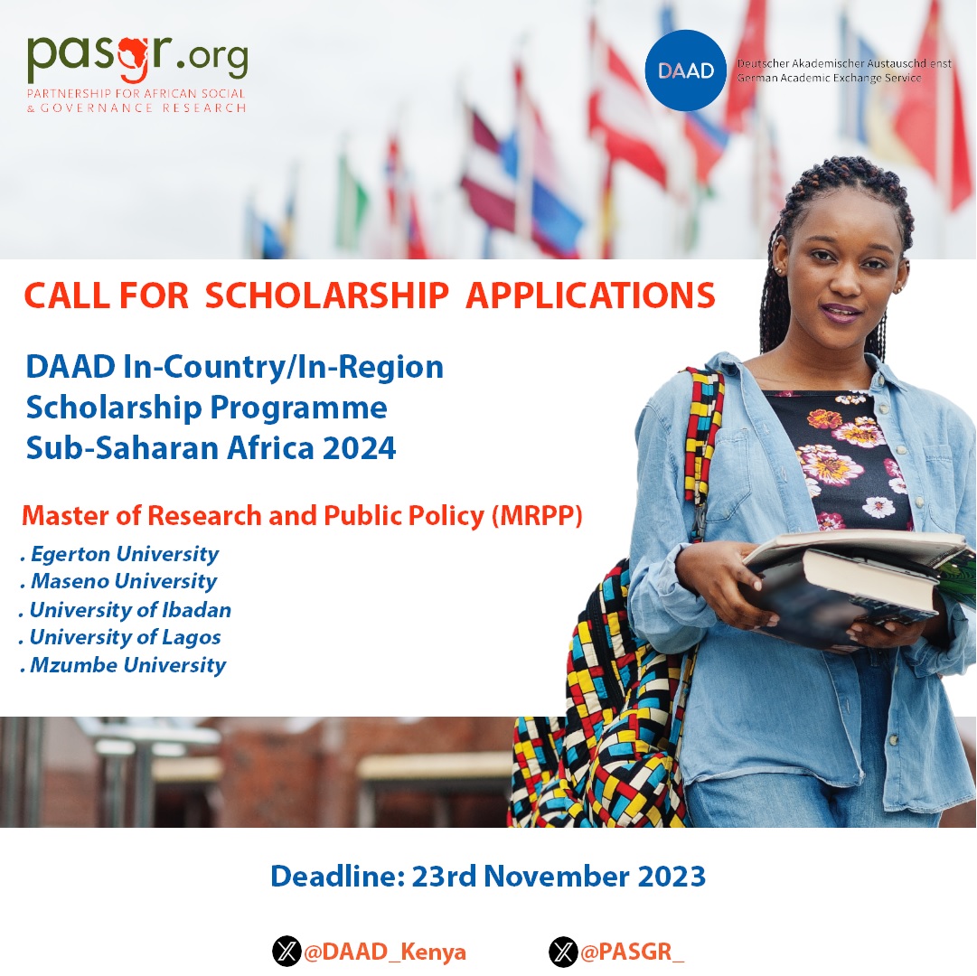 Call for Applications: DAAD In-Country/In-Region Scholarship Programme ...
