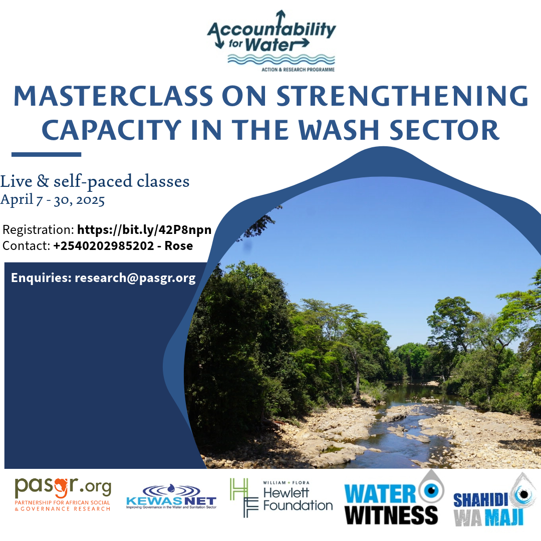 Masterclass: Strengthening Capacity for Sustainable WASH Sector in ...