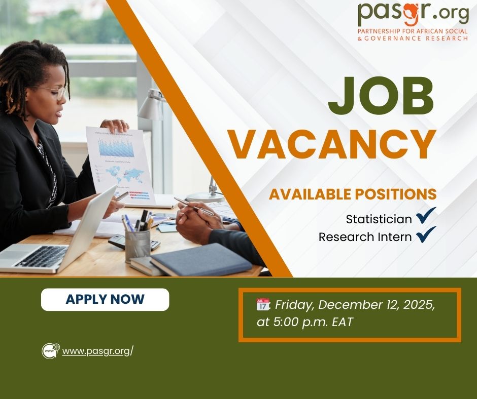 Job Vacancies—Statistician and Intern: Research & Policy Uptake ...